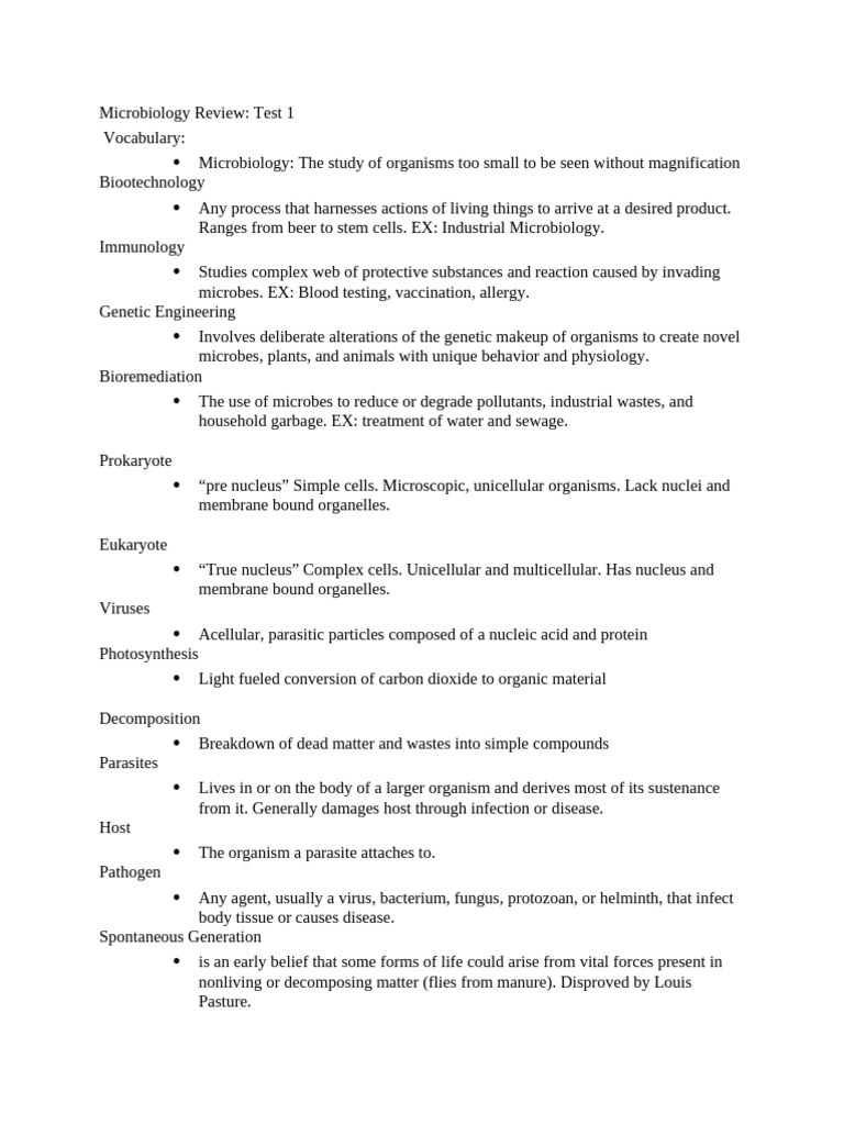 Microbiology Review Edited | PDF