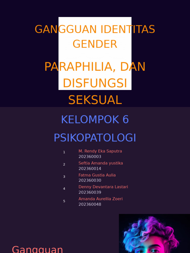 Gangguan-Identitas-Gender - PPTX 20240528 113011 0000 | PDF
