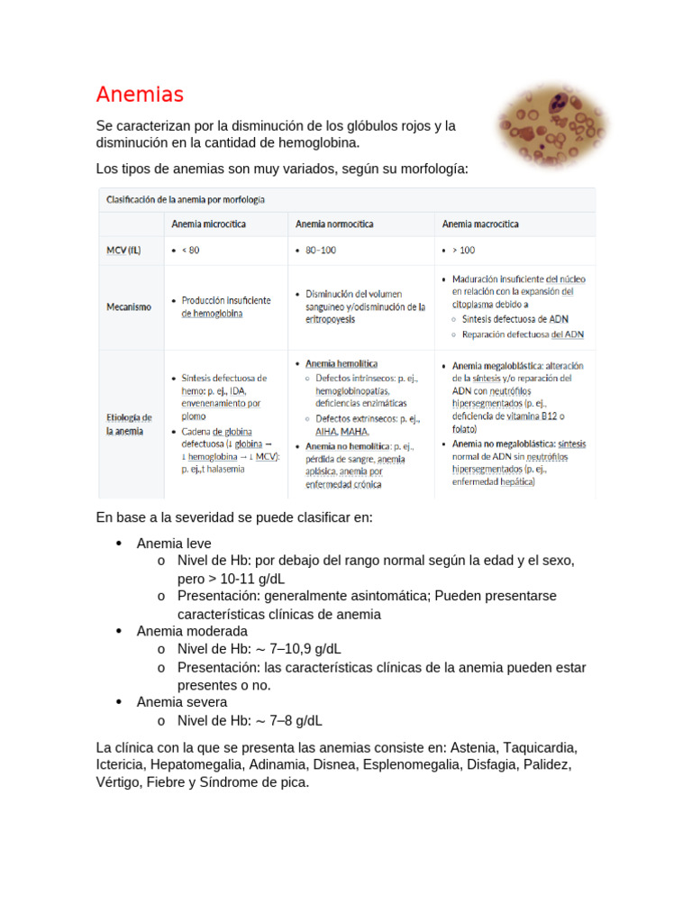 Anemias | PDF