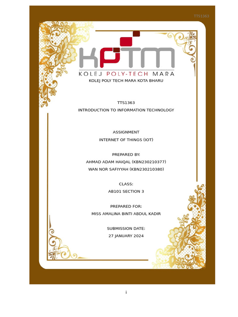 ASSIGNMENT - TTS1363 (1) (AutoRecovered) | PDF