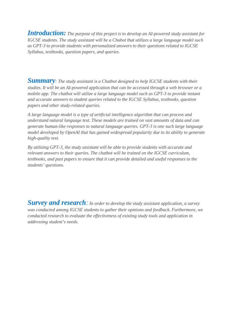 Enterprise Project - AI Study Assistant | PDF