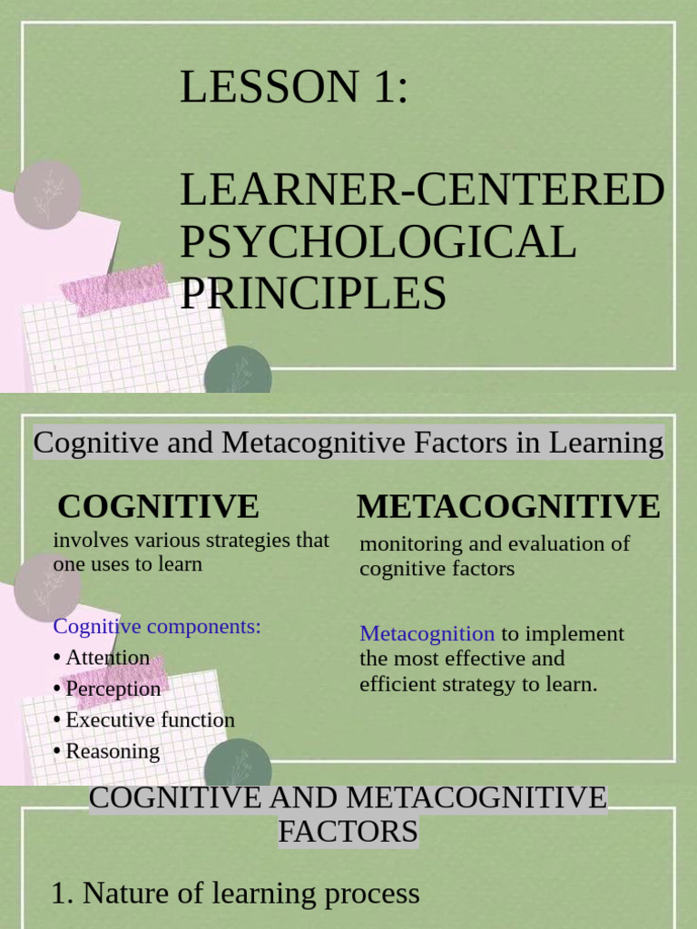 The Child and Adolescent Learners and Learning Principles | PDF