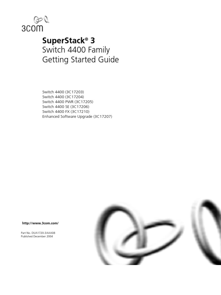 3com 4400 Switch Manual | PDF | Ip Address | Network Switch