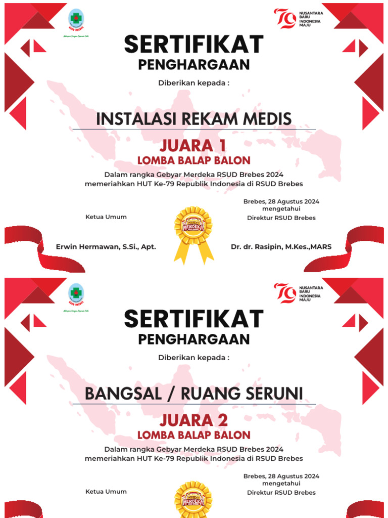 Print Piagam Sertifikat Lomba | PDF