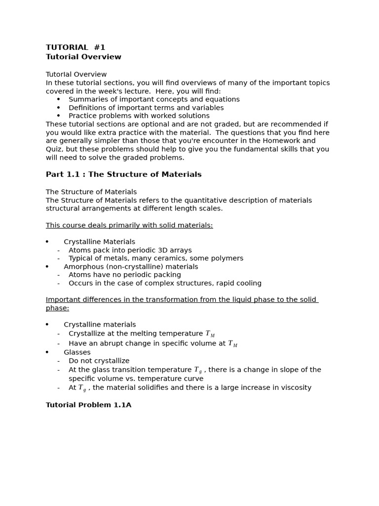 w01 Tutorial #1 | PDF