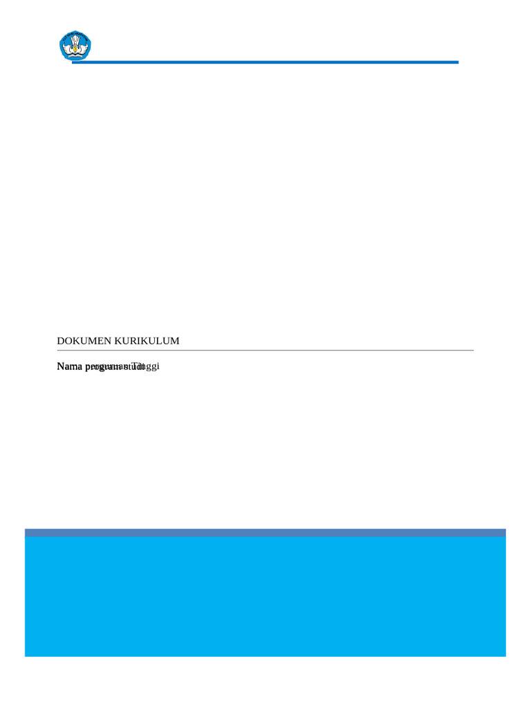 Template Dokumen Kurikulum | PDF