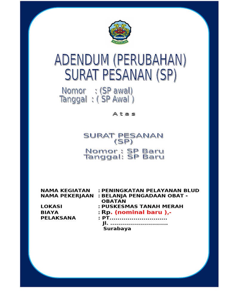 Form Adendum | PDF