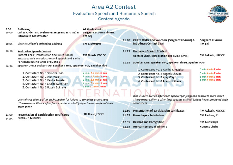Area A2 ESC & HSC Contest PDF | PDF
