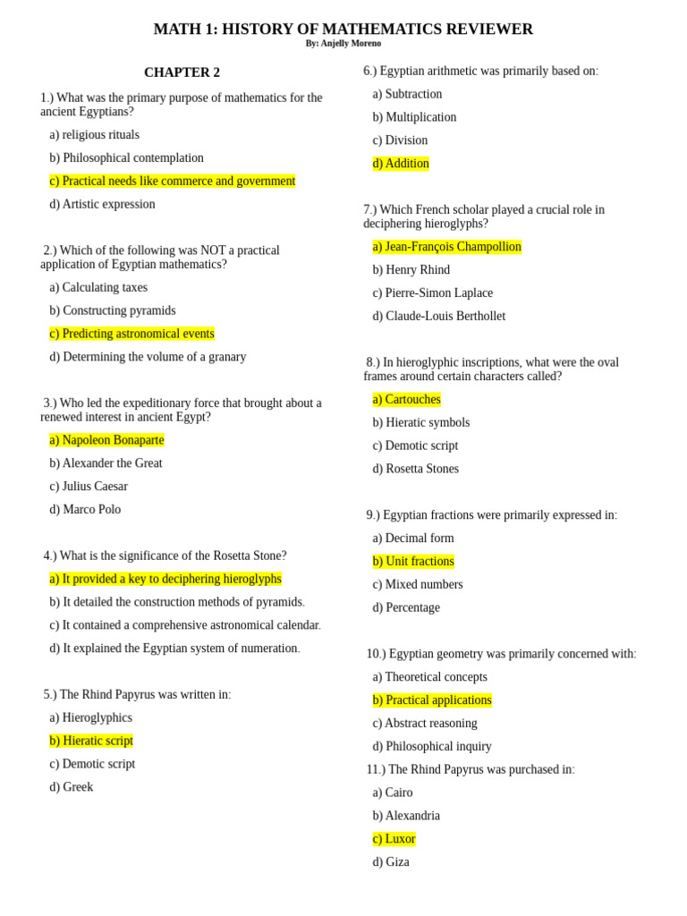 Math1 Reviewer 114037 | PDF