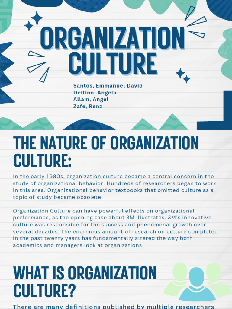 Organization Culture | PDF
