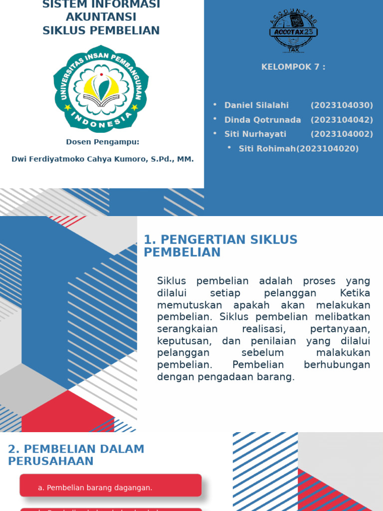 Kel 7, Sia Siklus Pembelian | PDF