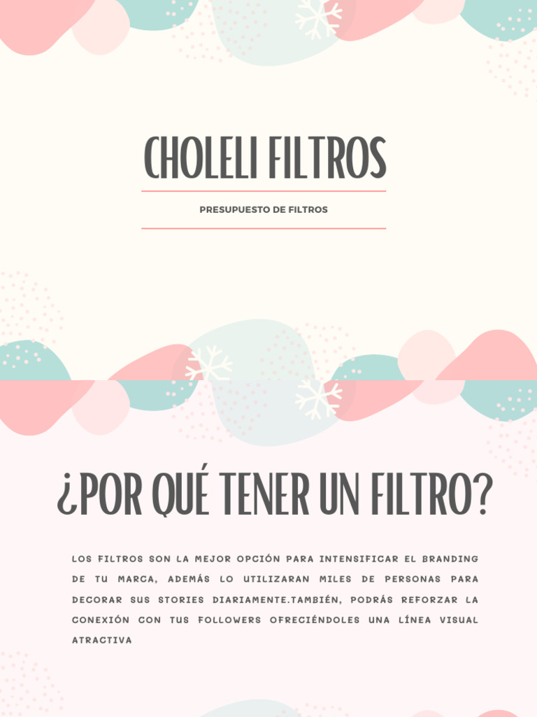 Presupuesto Filtros | PDF