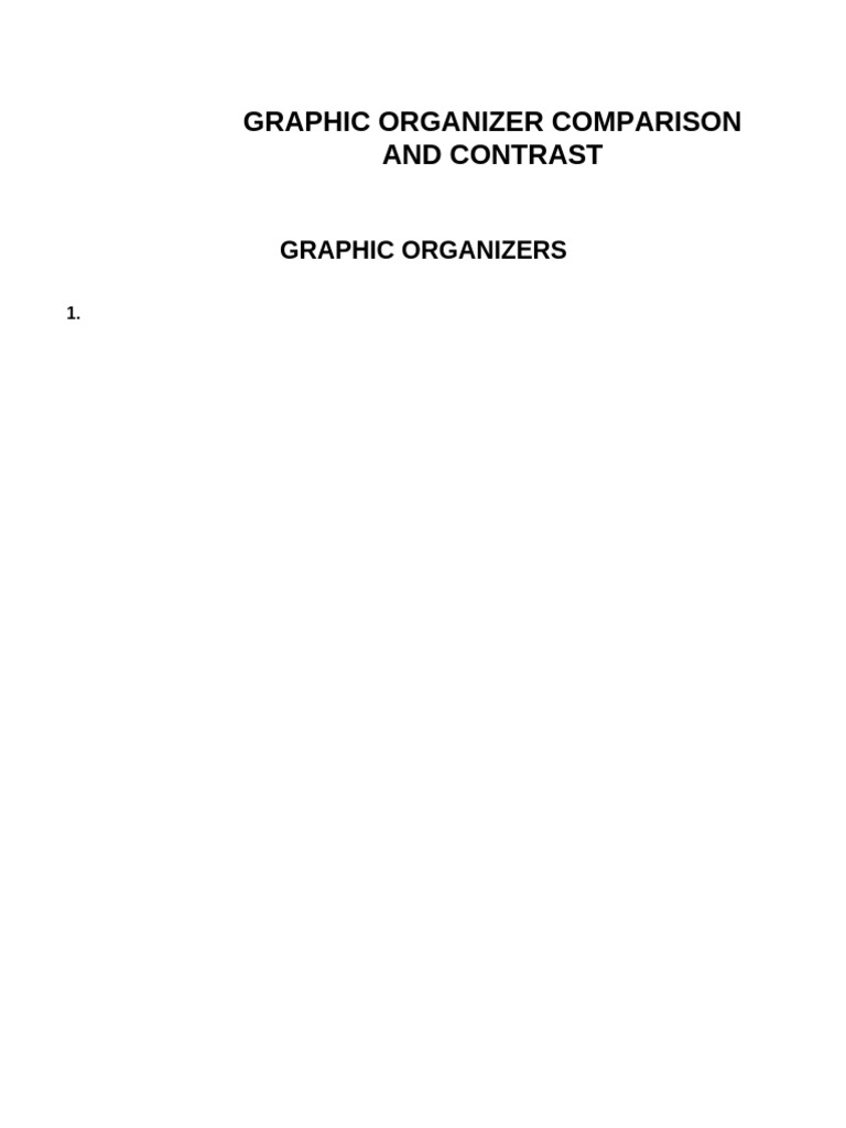 Graphic Orga Theory Comparison and Contrast | PDF