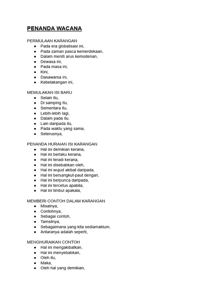 Penanda Wacana | PDF