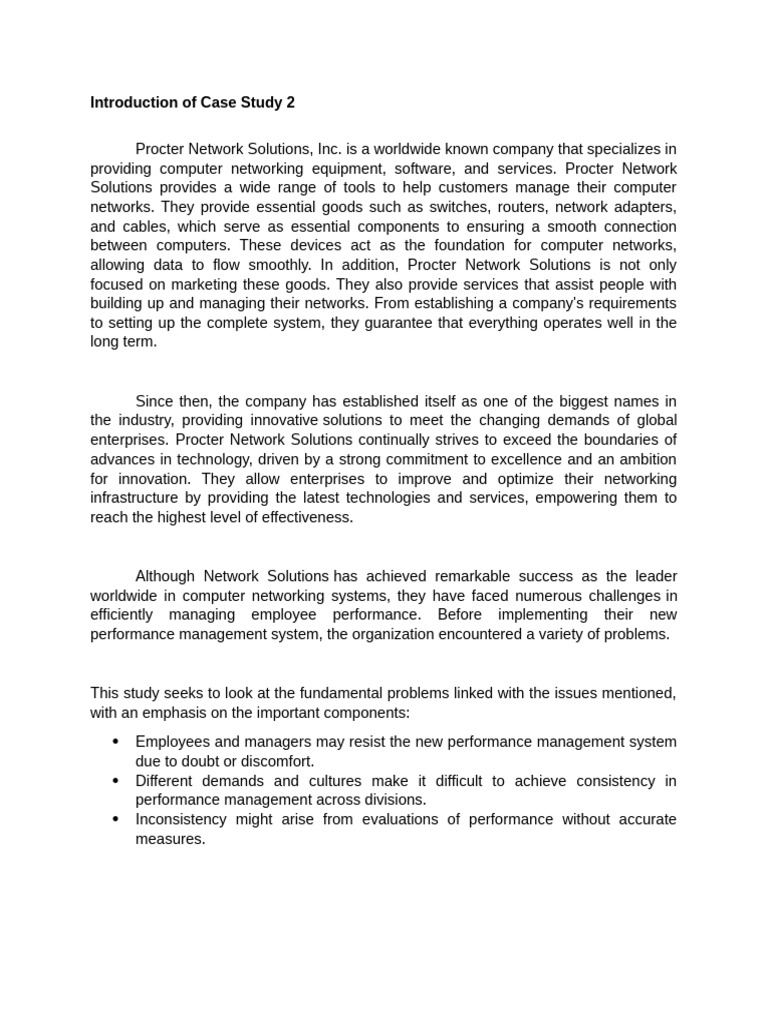 Introduction of Case Study 2 | PDF