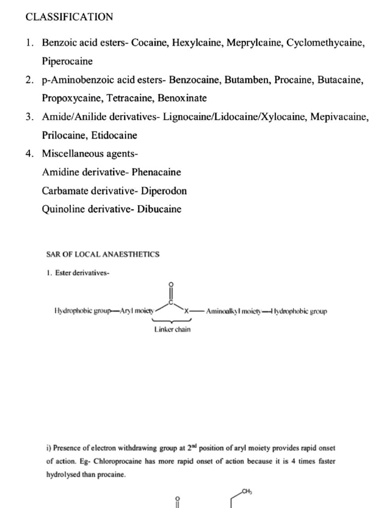 Local Anaesthetic | PDF