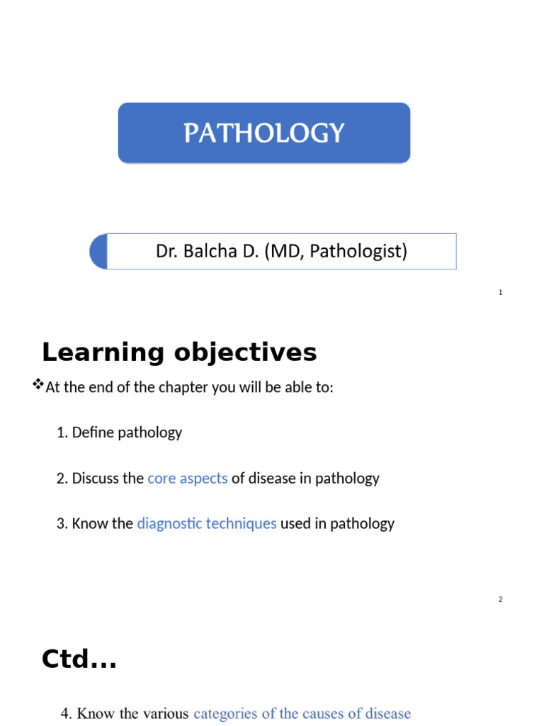 Pathology Introduction | PDF