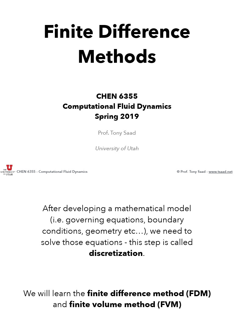 03 - Finite Difference Methods | PDF