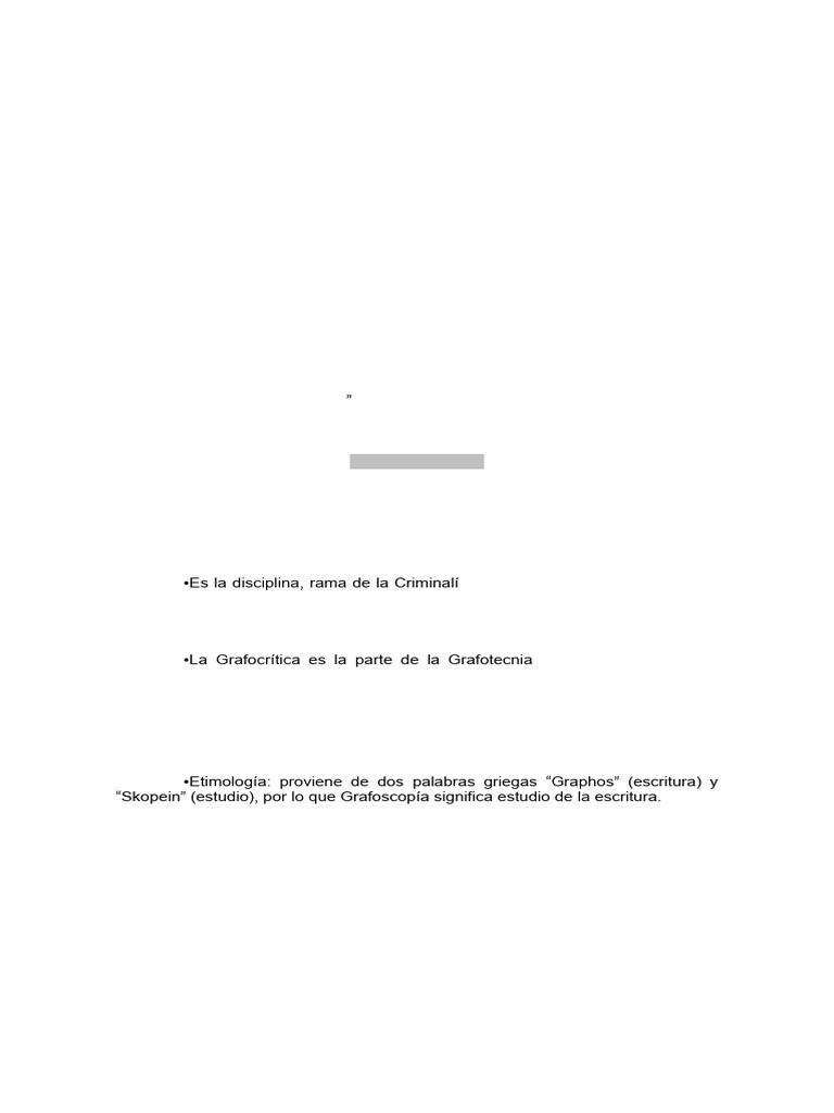 PERITAJE EN GRAFOSCOPIA | PDF