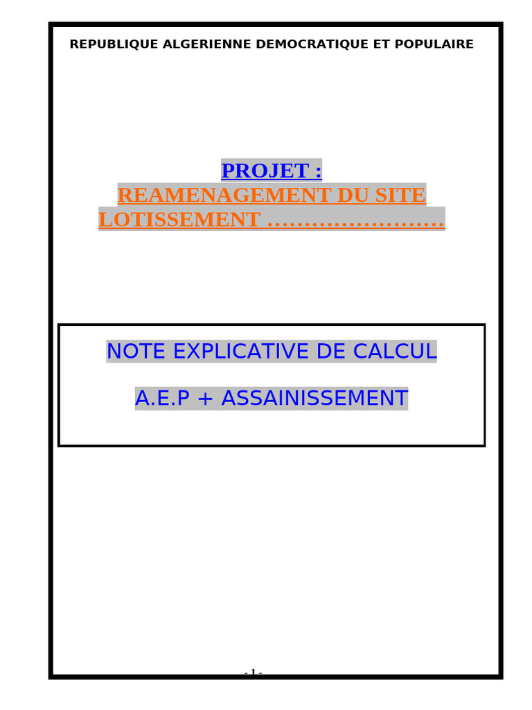 Note Explicative AEP+ASS | PDF