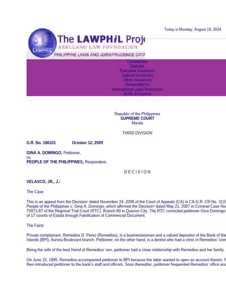 Juris - Falsification of Commercial Documents | PDF