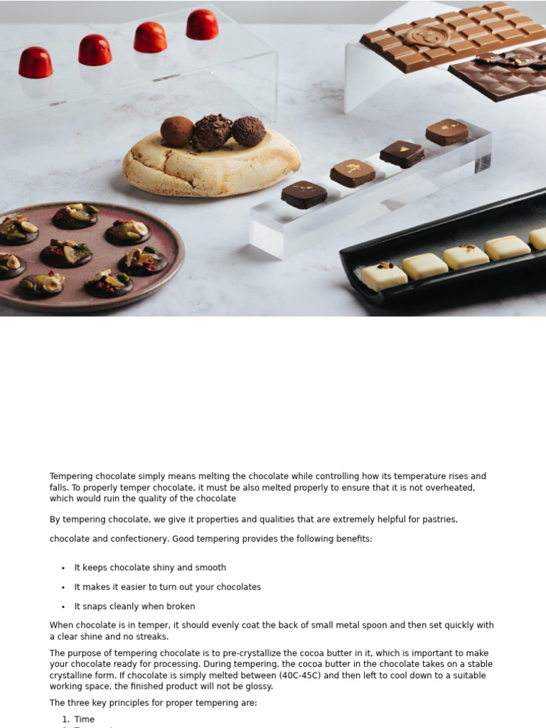 Tempering and Fundamental of Chocolates | PDF