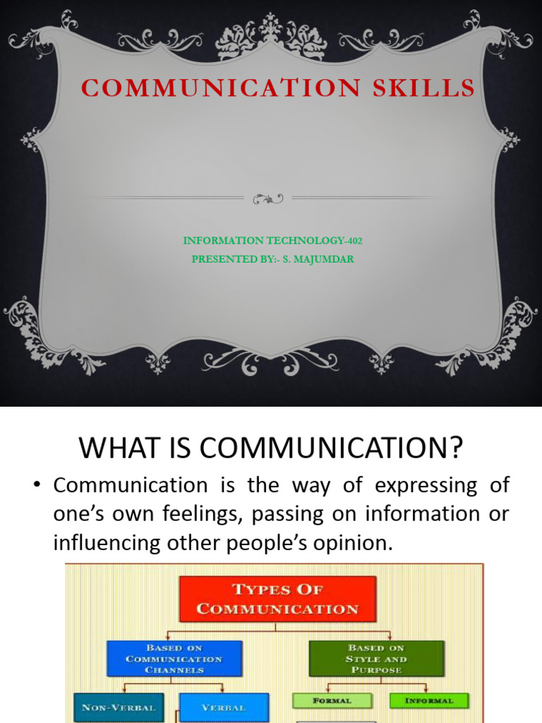 Communication Skills Part 2 Pdf 