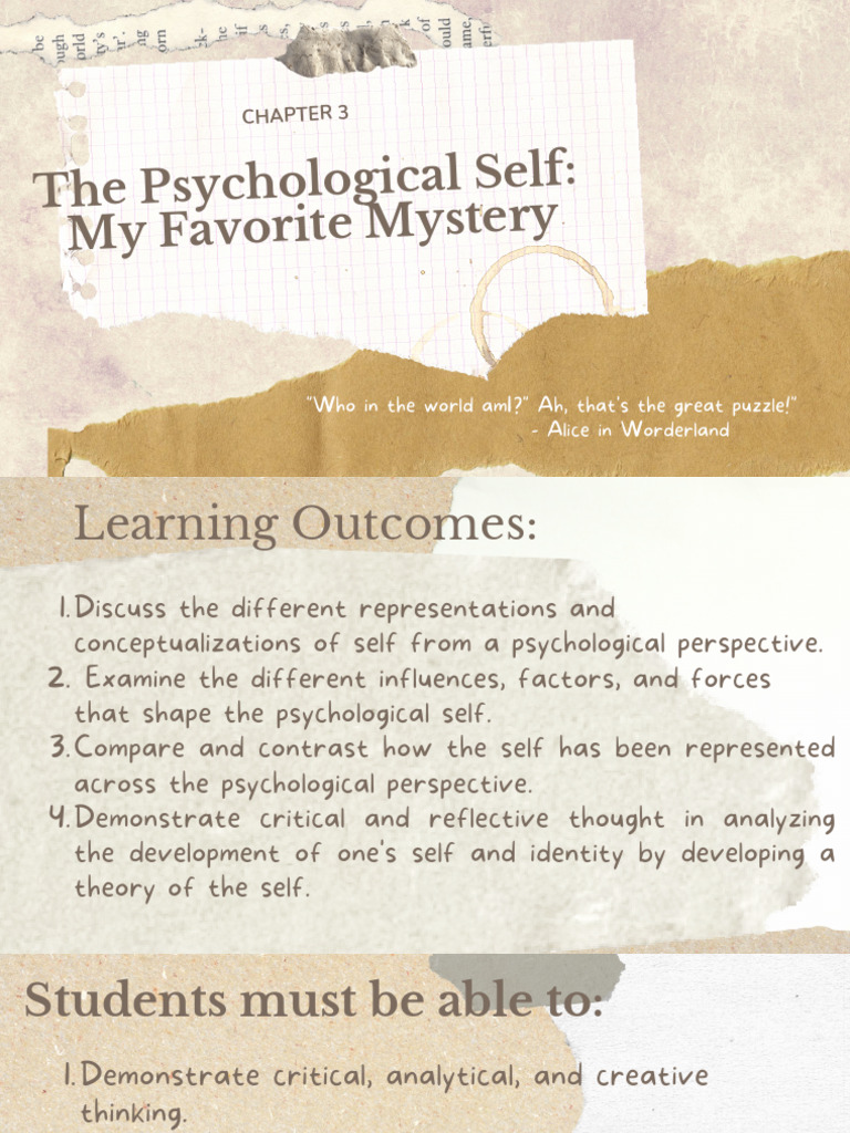 The Psychological Self | PDF