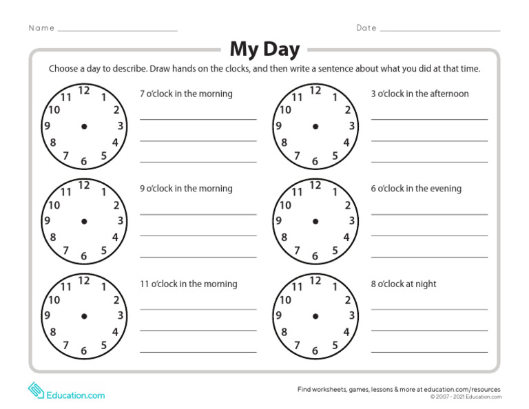 handout-my day | PDF