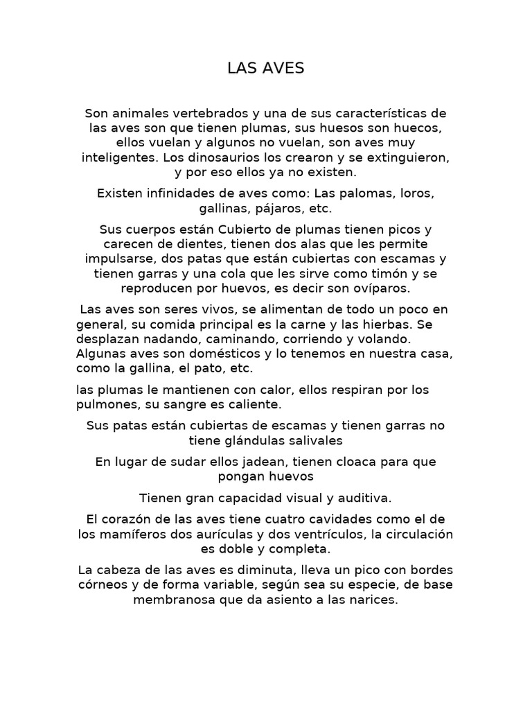 Las Aves | PDF