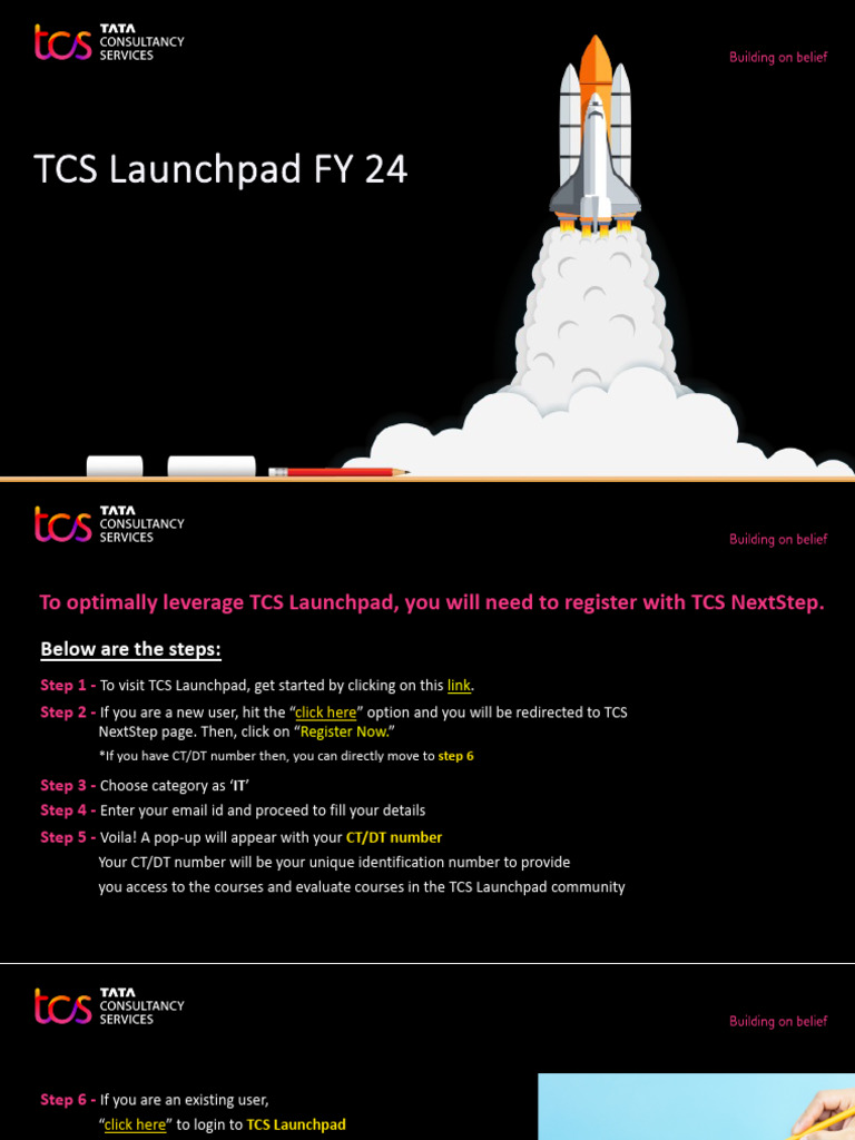 Final Registration Steps To TCS Launchpad | PDF