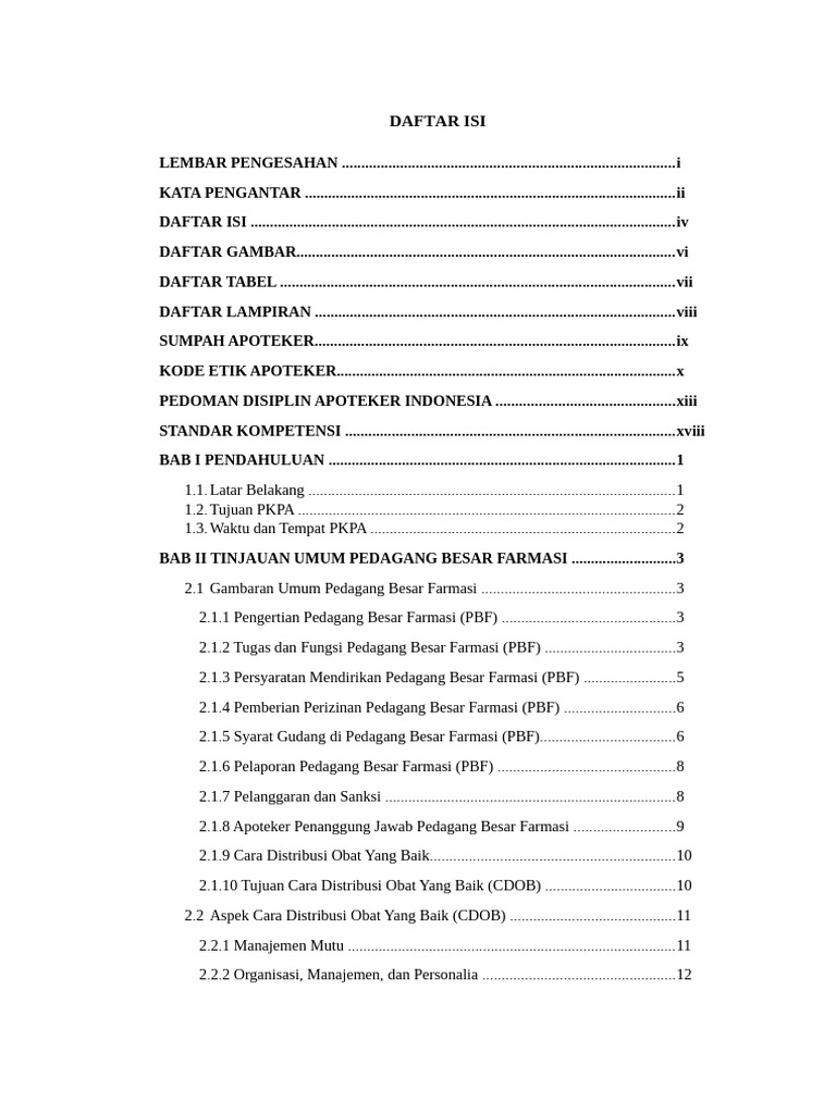 Daftar Isi | PDF