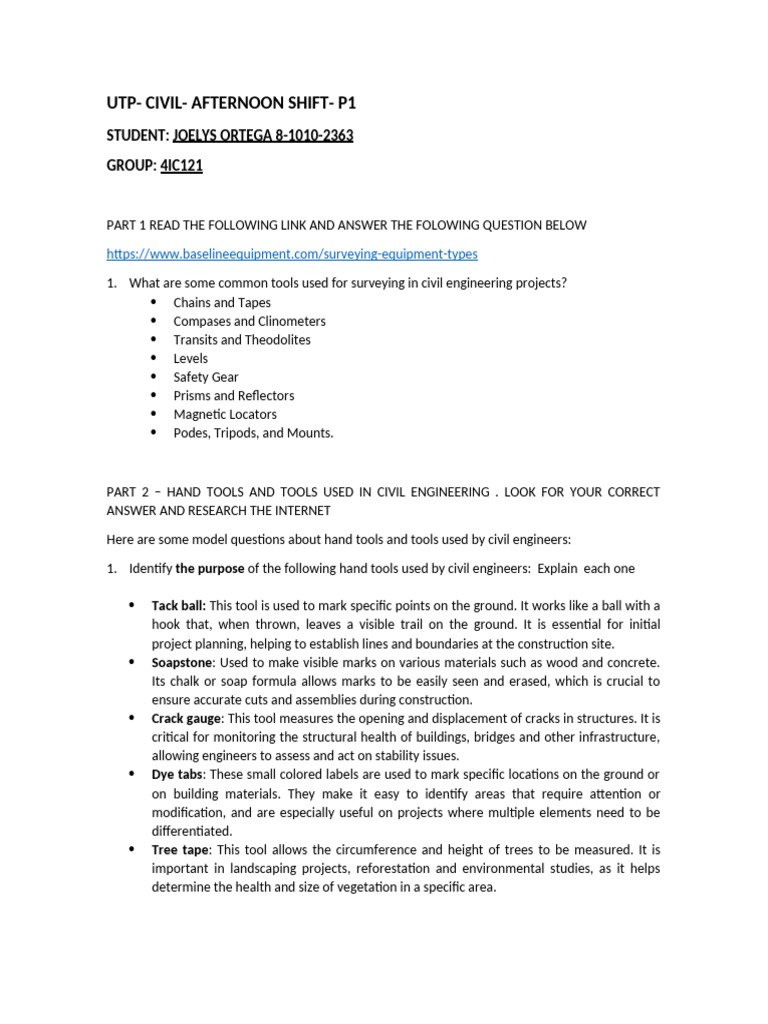 Research - Civil - Tools | PDF