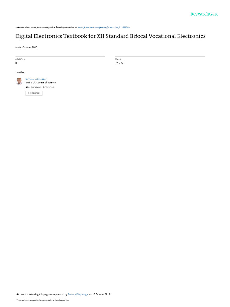 Digital Electronics Textbook Sample | PDF | Logic Gate | Decimal