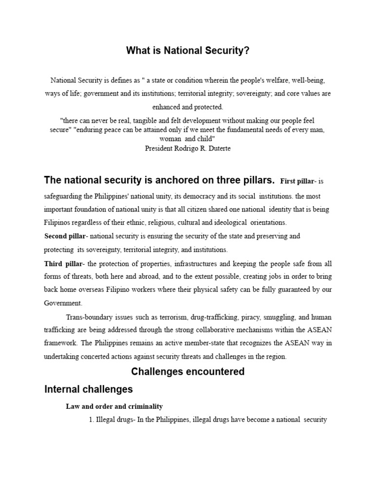What Is National Security | PDF