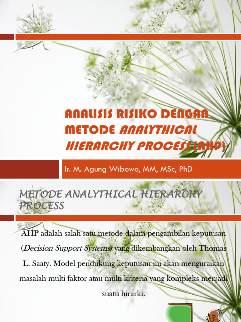 Manajemen Risiko Metode AHP | PDF