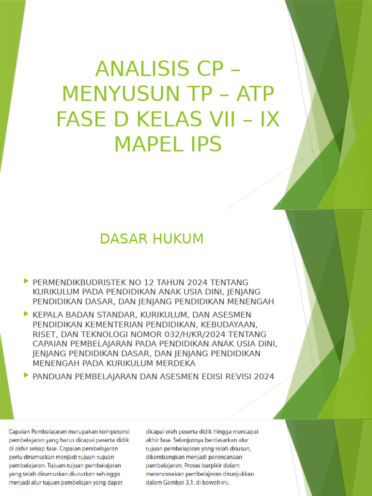 ANALISIS CP – MENYUSUN TP – ATP | PDF
