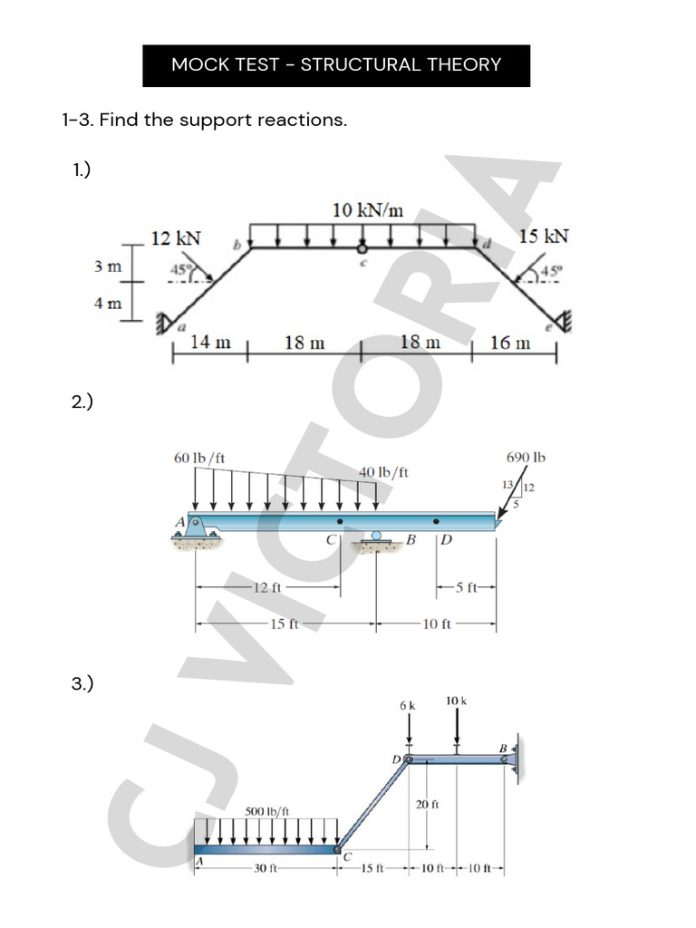 Mock Test Structural Theory | PDF