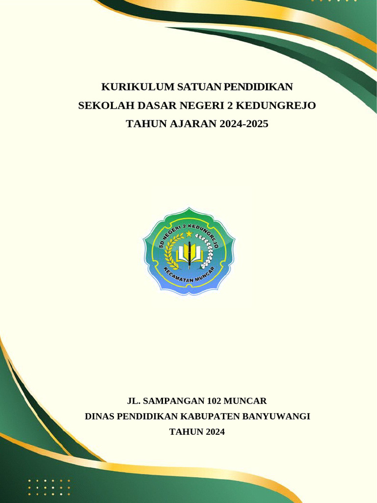 Kosp SD Negeri 2 Kedungrejo - 2024 | PDF