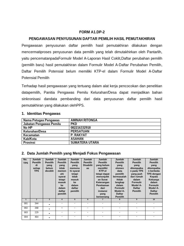 Form A1.dp-2 | PDF