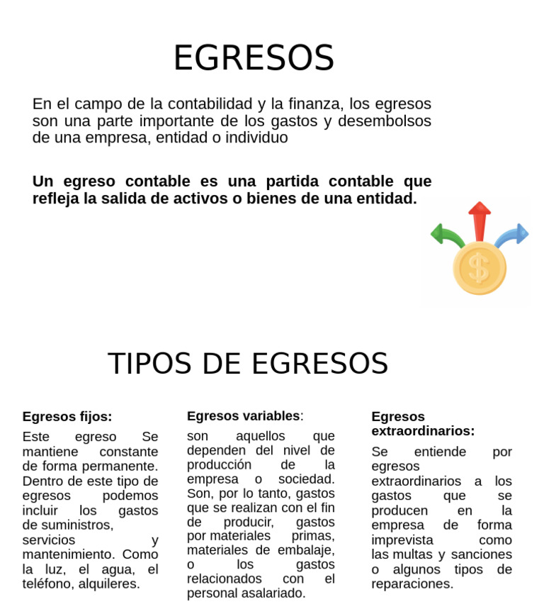 EGRESOS | PDF
