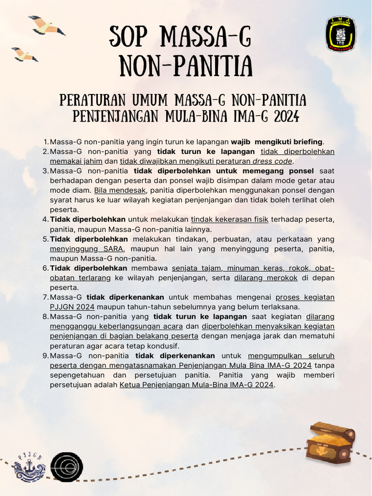 Sop Massa-G Non-Panitia PMB 2024 | PDF
