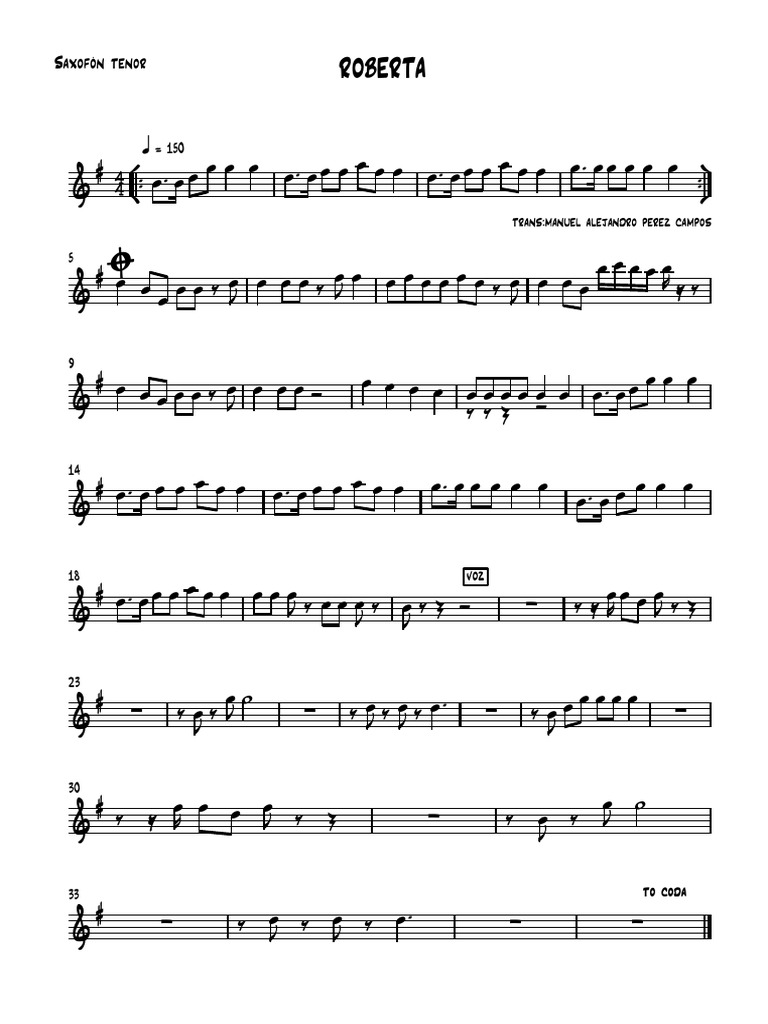 02.-Roberta Ss - Saxofón Tenor | PDF