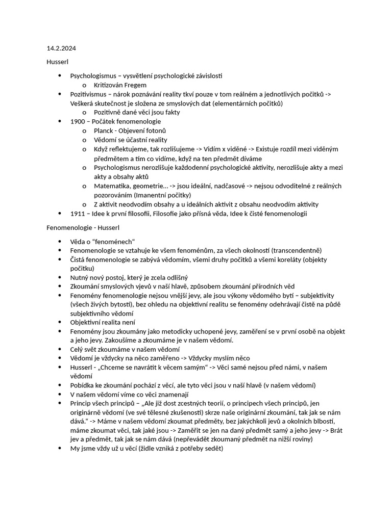 Kontinentalni Filosofie | PDF