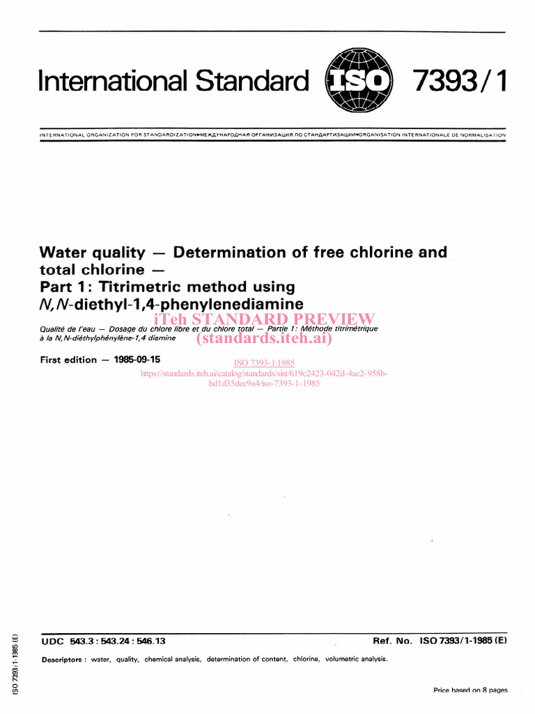 ISO-7393-1-1985 | PDF