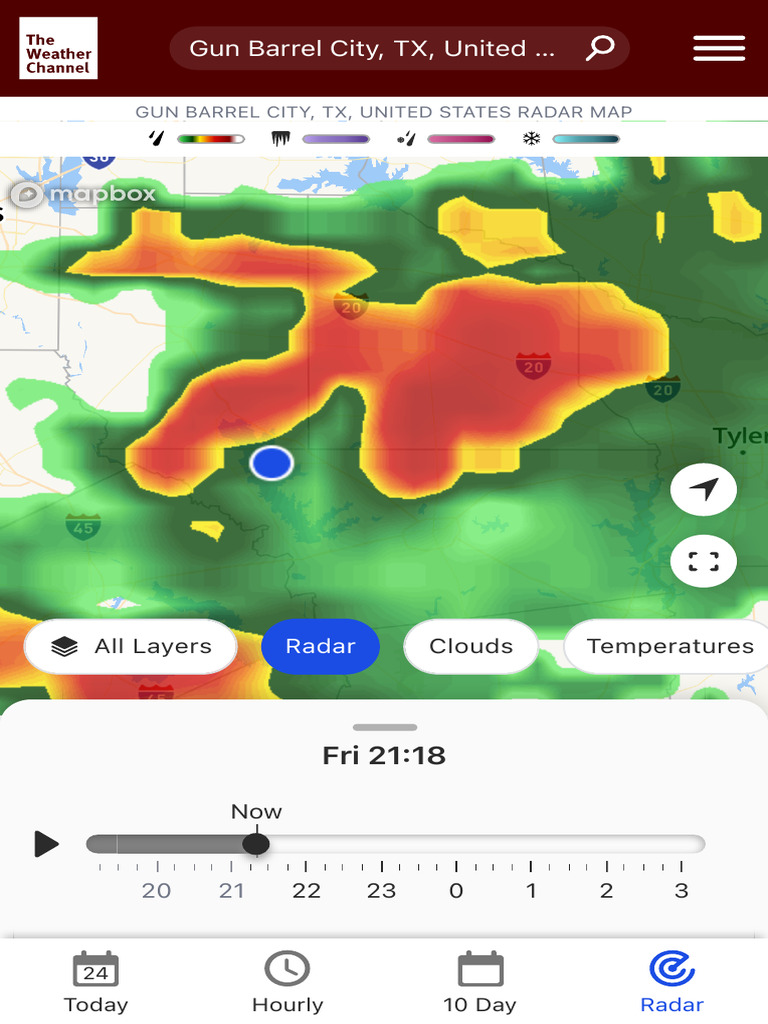 Weather and Radar Map For Gun Barrel City, TX, United States - The ...