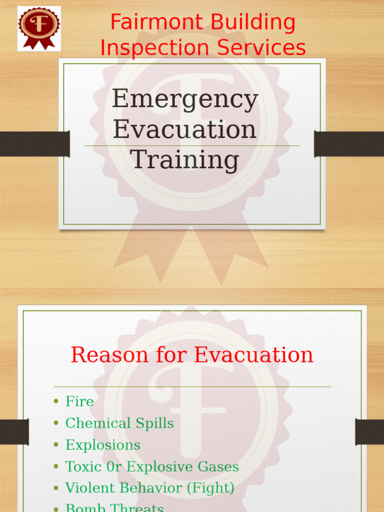Emergency Evacuation Training | PDF | Self-Improvement