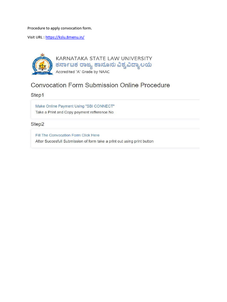 Steps To Apply For Convocation | PDF | Finance & Money Management