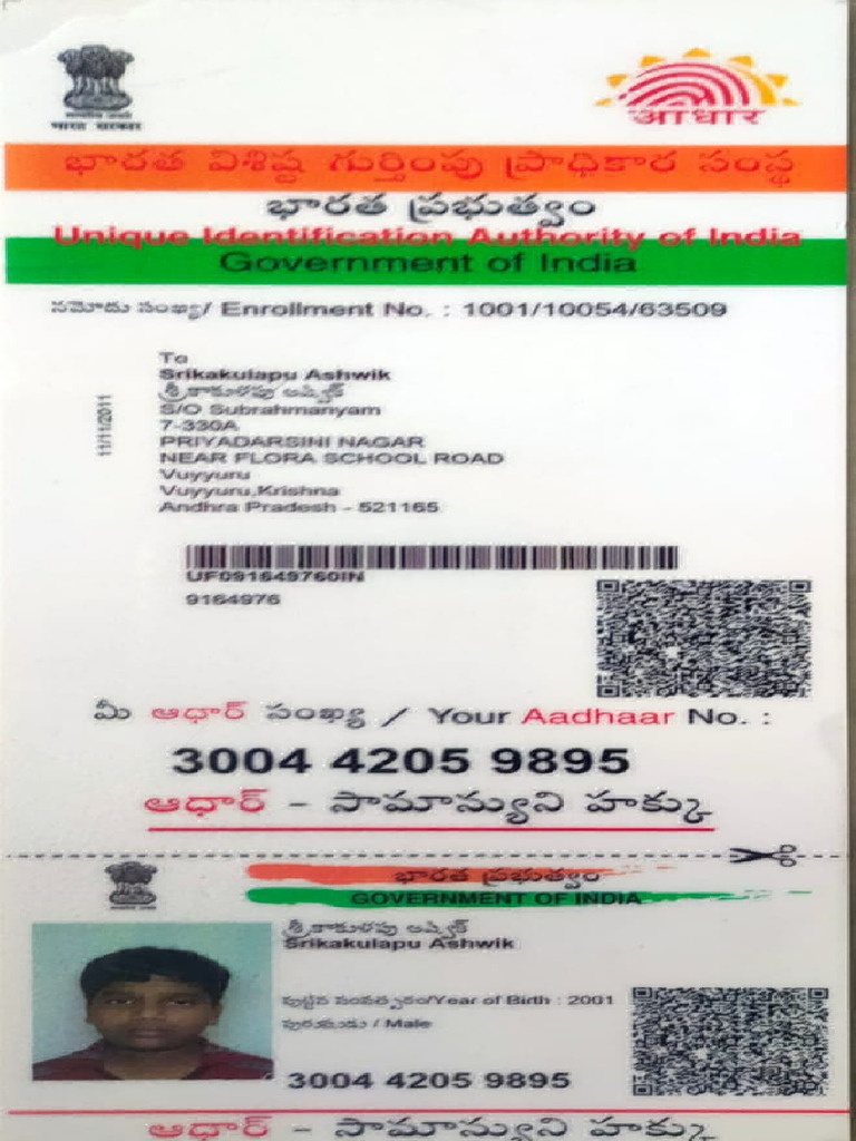 Ashwik Aadhar | PDF