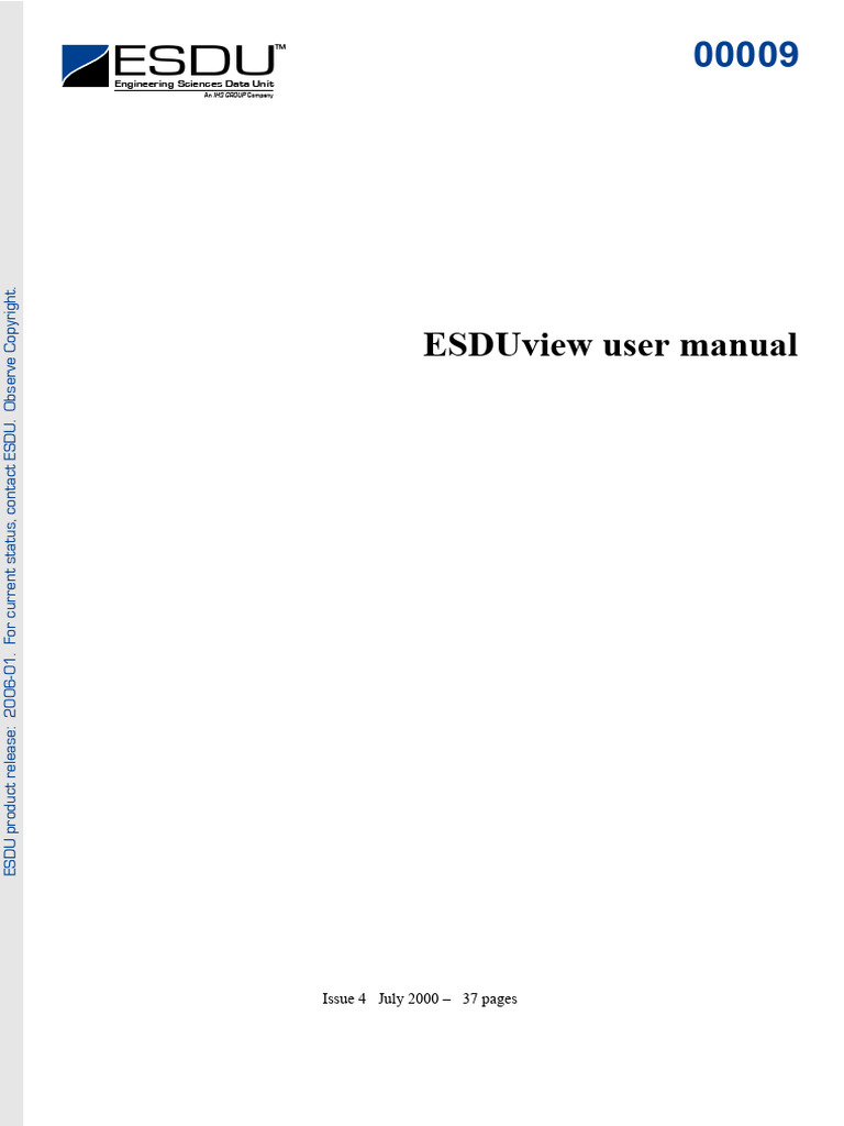 Esduview User Manual: Engineering Sciences Data Unit | PDF